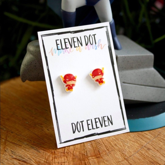 Jewelry | Comic Book Hero The Flash Cartoon Stud Earrings | Poshmark